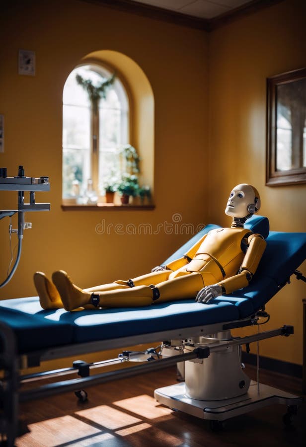 Android at the Hospital. Ai Generation Stock Illustration ...