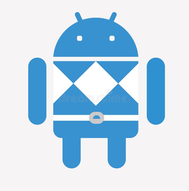 Android Icon Ranger Blue Style Editorial Stock Photo - Illustration of ...