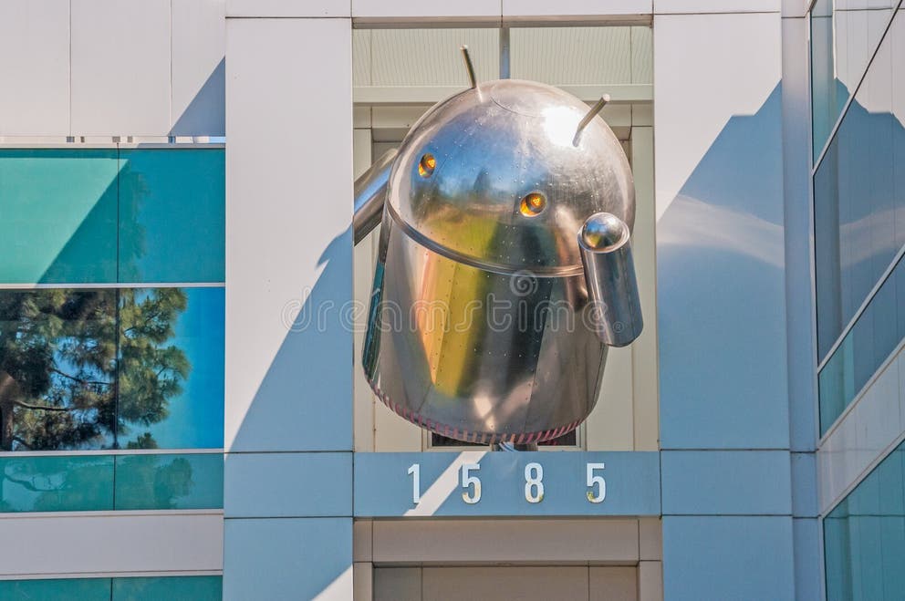 Android Icon at the Top of a Google S Corporate Headquarters Editorial ...