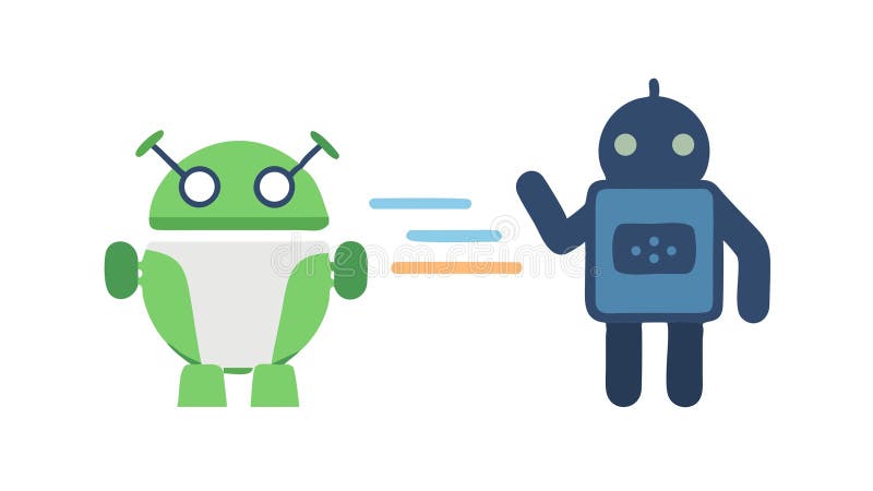 Android Interaction, AI Communication and Support, Vector Design Generative AI Stock Vector ...