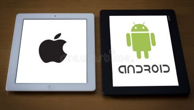 Android and Ios comparison editorial photo. Image of background - 32557261