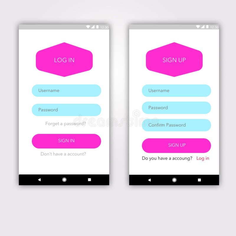Android Log in and Registration User Interface with Material Design and ...