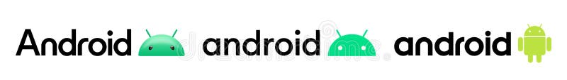 Android Logo.Dynamic 2025 Android Icon Set: Vibrant Green Android Logos ...