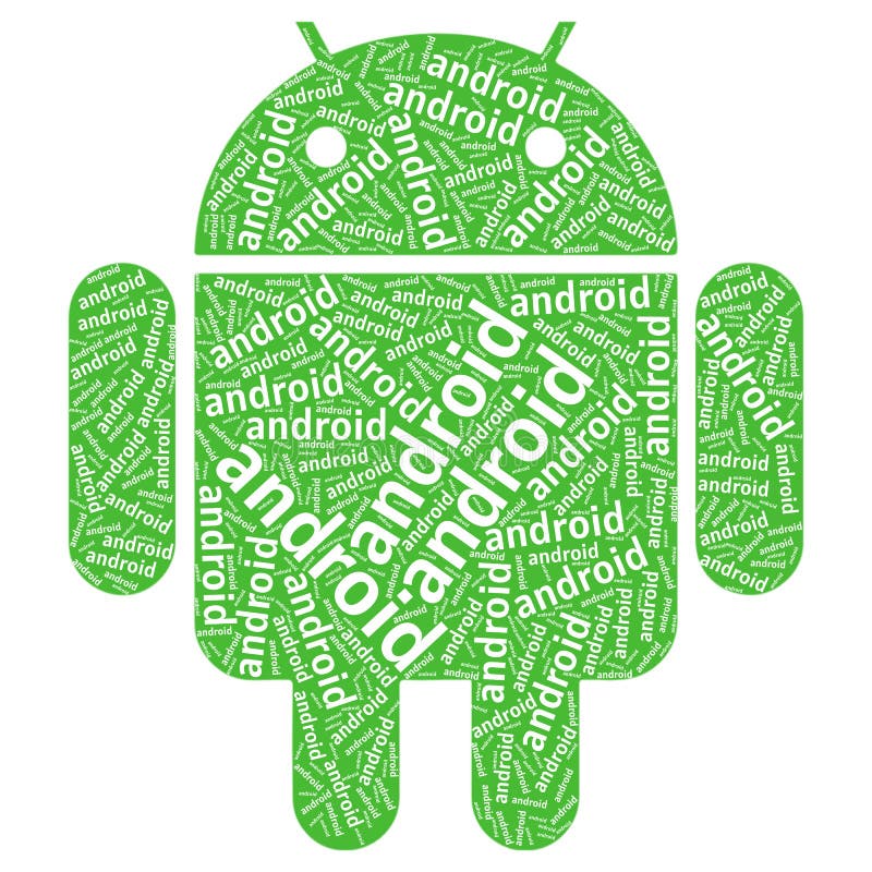 Android Logo with Word Android Concept Stock Illustration ...