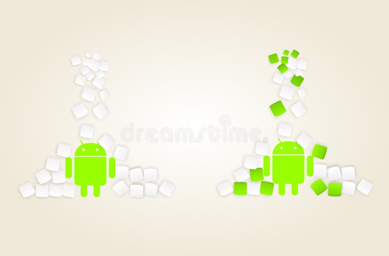 Android marshmallow editorial photo. Illustration of connection - 62540346