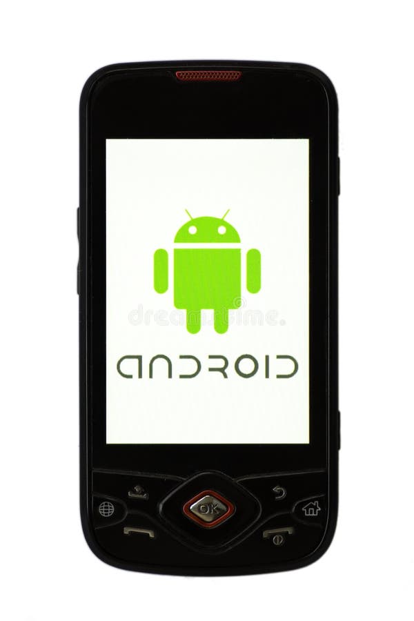 Android Symbol Figure on the White Background. Android is the O ...