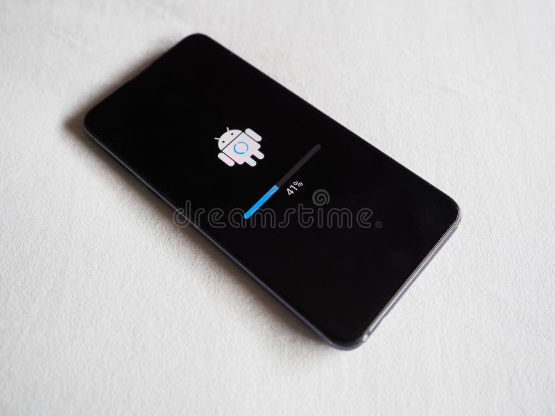 Android Phone Software Update Editorial Stock Image - Image of android ...