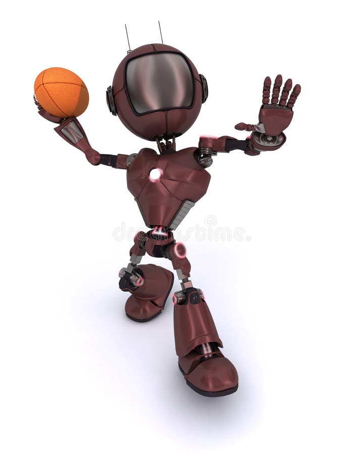 Android Reaching Out To Point Stock Illustration - Illustration of grab ...