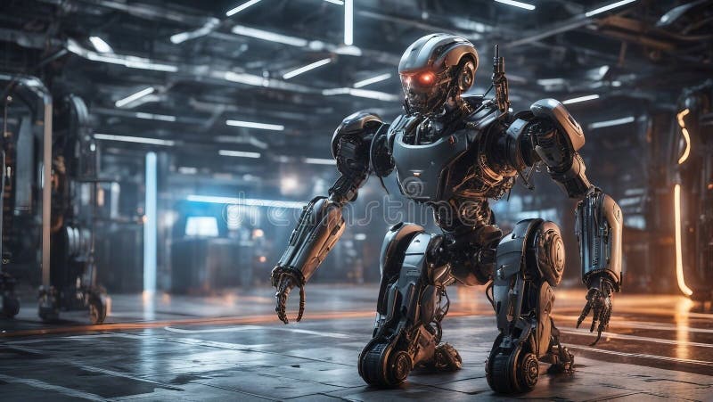 Evil Artificial Intelligence AI Concept Stock Illustration ...