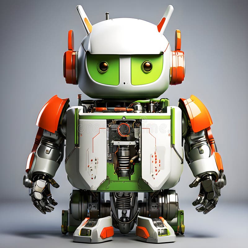 Android-robot stock illustration. Illustration of comics - 306868329