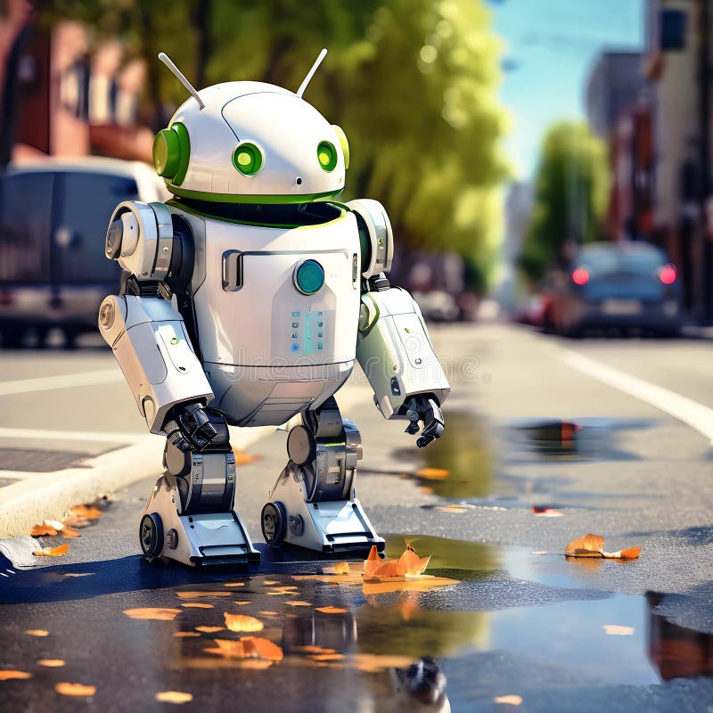 Android-robot stock illustration. Illustration of vehicle - 306868336