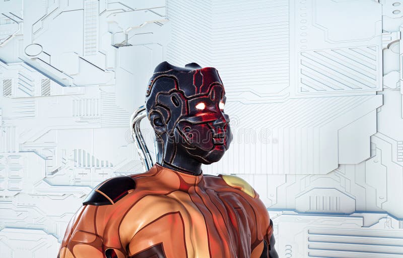 Android robot concept stock illustration. Illustration of electronic ...