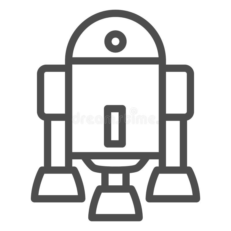 Android Robot Line Icon, Robotization Concept, Android Symbol Figure ...