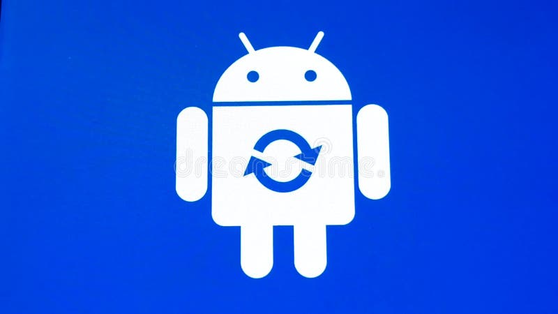 Android Robot Logo Icon on the Smart Phone Screen Stock Footage - Video ...