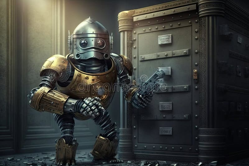 Android Robot Thief, Breaking into Bank Vault and Stealing Priceless ...