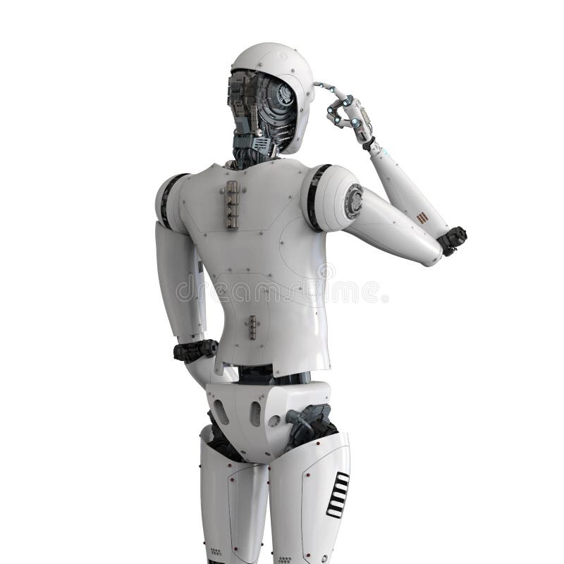 Android thinking stock illustration. Illustration of imagination - 31921008