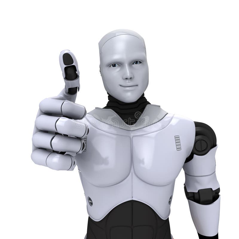 Android Robot with Thumb Up Stock Illustration - Illustration of ... Android Robot with Thumb Up Stock Illustration - Illustration of ...