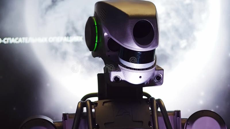 Human Android Walk Crowd People Show Technology Capabilities in ...