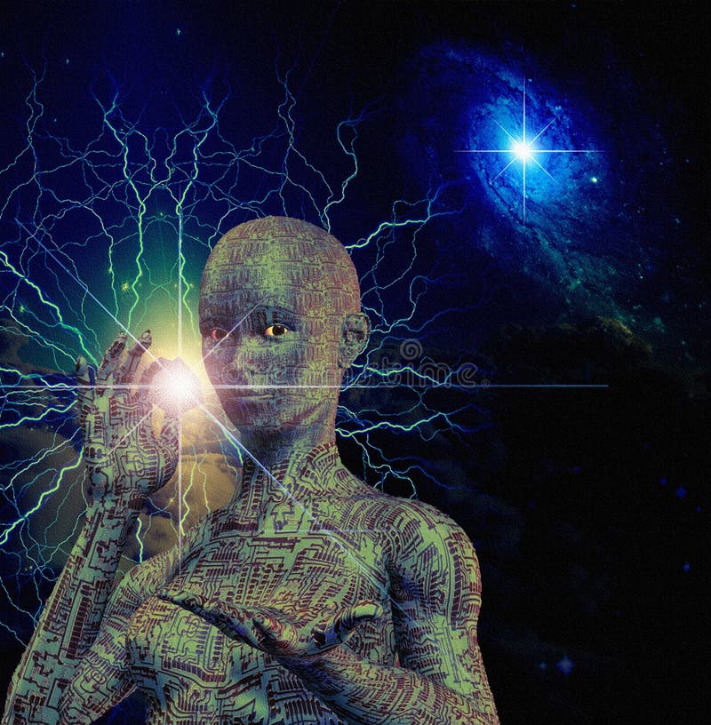 Sci Fi Android stock illustration. Illustration of modern - 32279297