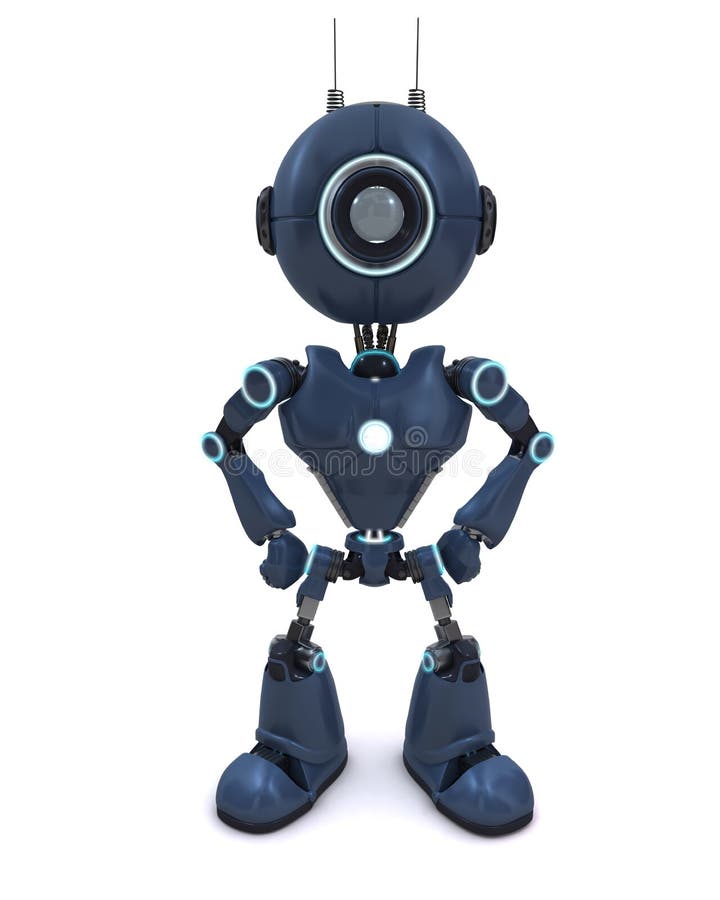 Android waving stock illustration. Illustration of greeting - 31918582