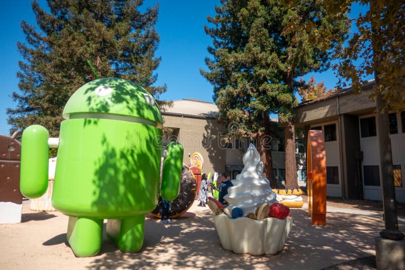 Android Statue in Googleplex Headquarters Main Office Editorial Stock ...
