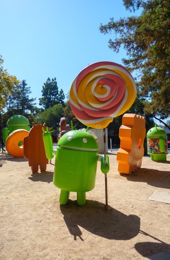Android Statue in Googleplex Headquarters Main Office Editorial Stock ...