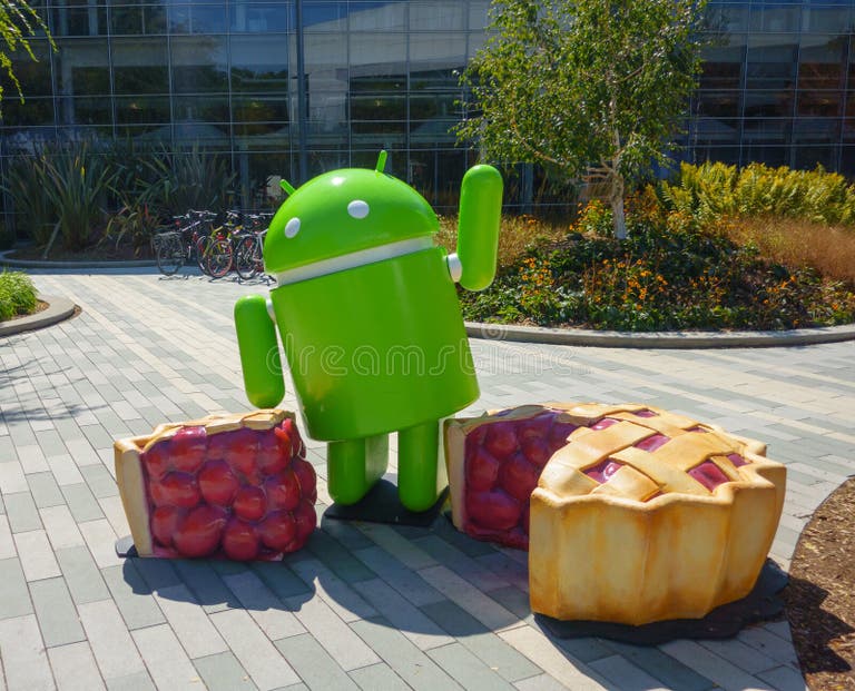 Android Statue in Googleplex Headquarters Main Office Editorial Image ...
