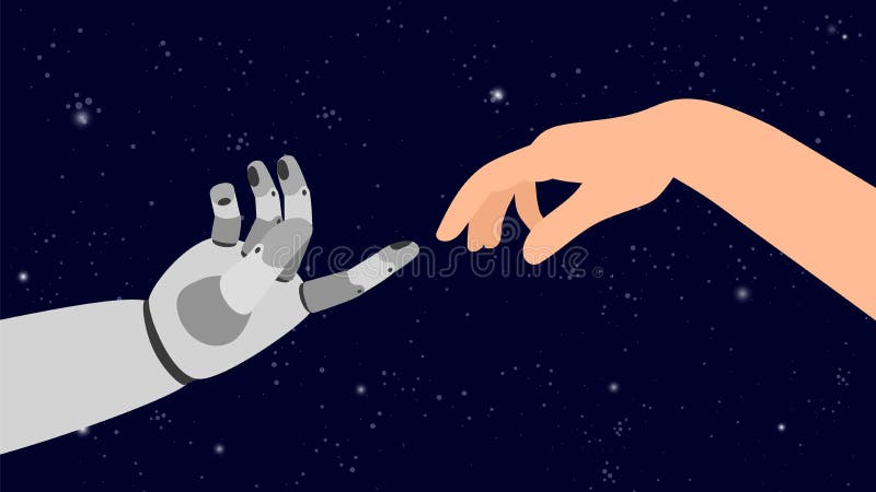 Android touch human hand stock vector. Illustration of touching - 218952559