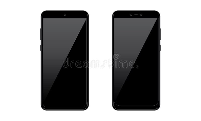 Vector Realistic Android Mobile Phone Latest Model Illustration Stock ...