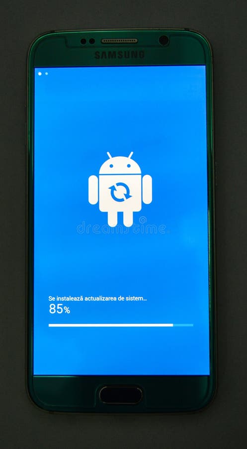 Android update editorial photo. Image of circa, installing - 77934576
