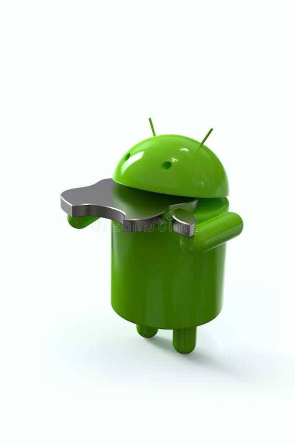 Android Eating Apple Png Clipart