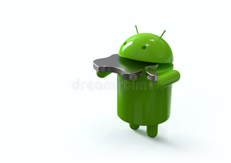 Android Vs Apple IOS Compared - Logo Characters Editorial Photo ...