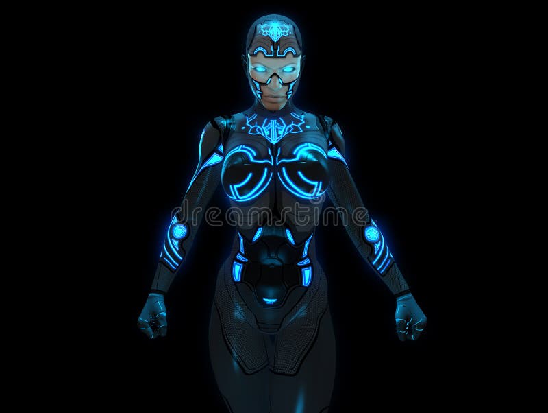 Android woman stock illustration. Illustration of biology - 8050078