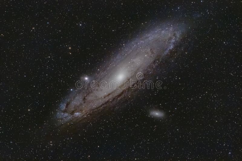 Andromeda Galaxy in Space with Dark Background Stock Photo - Image of ...