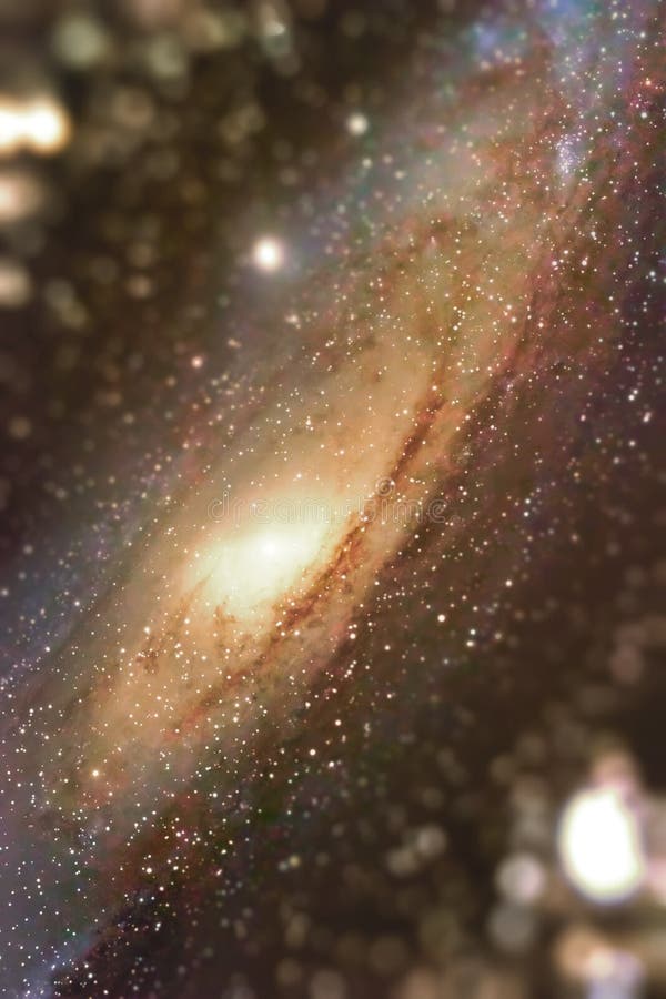Andromeda Galaxy, Spiral Galaxy Constellation of Andromeda Stock Photo ...