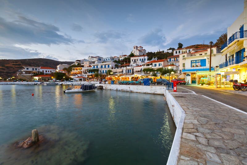 Andros image stock. Image du grèce, grec, côte, sunset - 78013973