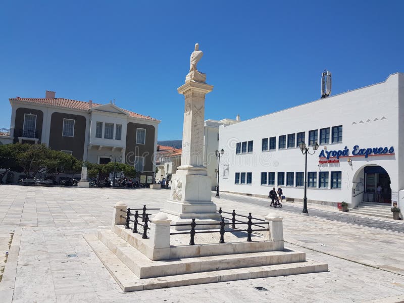 Andros Island Andros City in Greece Editorial Stock Image - Image of ...