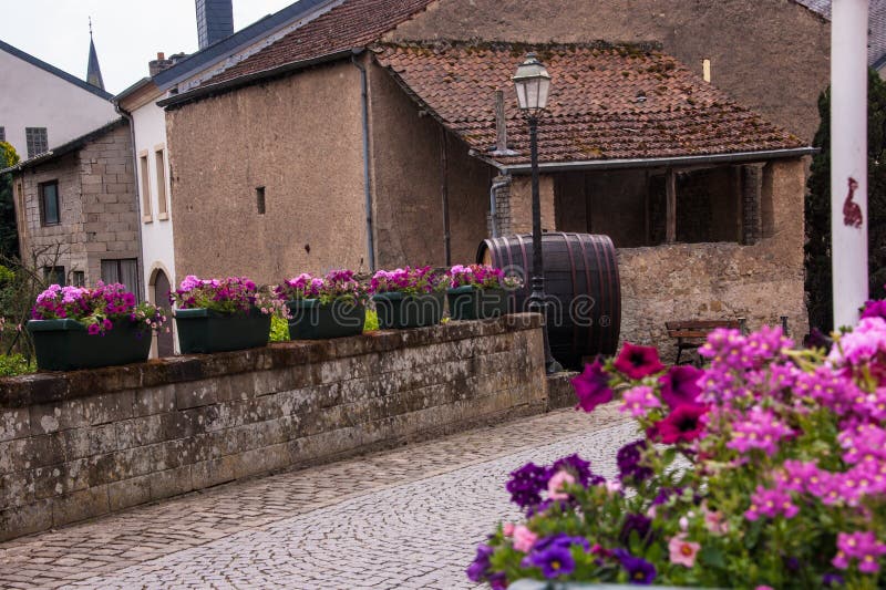Ehnen,luxembourg stock image. Image of french, church - 99778963