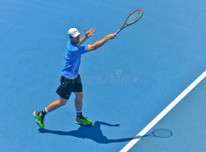 Andy Murray Serving editorial photography. Image of editorial - 13153787