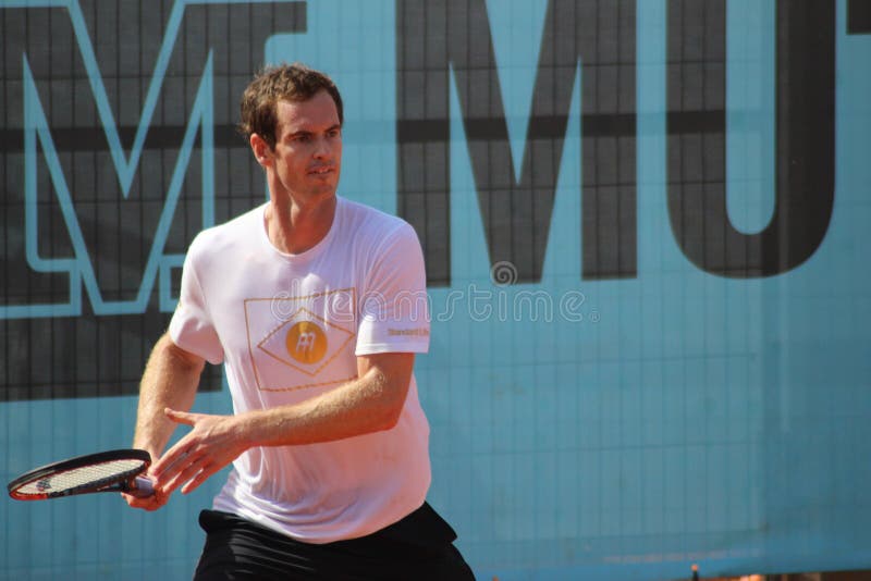 Andy Murray Coming To the Practice. Editorial Stock Image - Image of ...