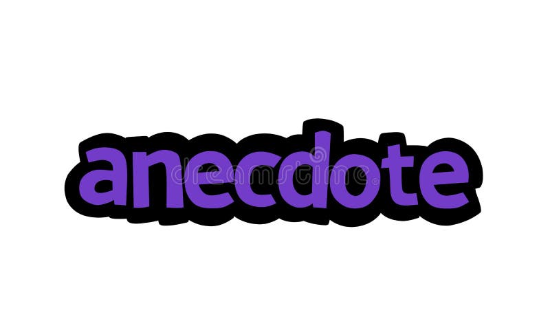 ANECDOTE Background Writing Vector Design Stock Vector - Illustration ...