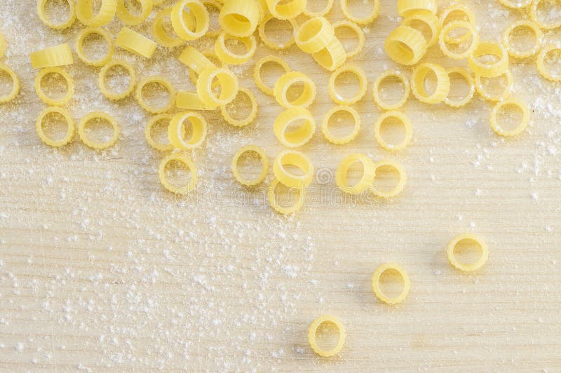Anellini pasta rings stock photo. Image of table, traditional - 29825814