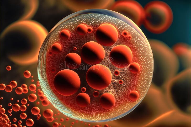 Anemia Under Microscope View. Stock Illustration - Illustration of ...