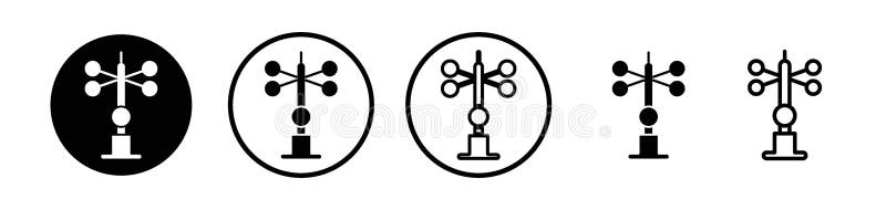 Anemometer Icon Vector Set on White Background Stock Vector ... Anemometer Icon Vector Set on White Background Stock Vector ...