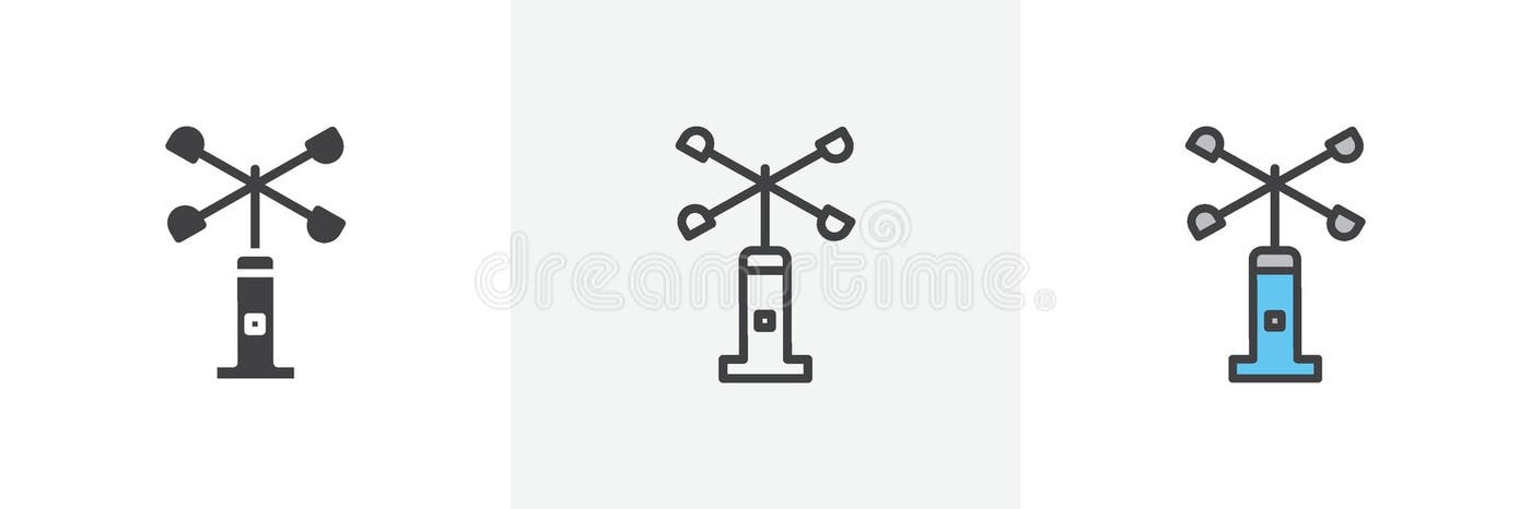 Anemometer Icon Stock Illustrations – 198 Anemometer Icon Stock ...