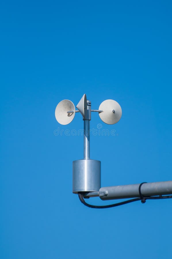 Anemometer stock photo. Image of shiny, speedometer, sensor - 66427002