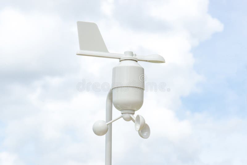 Anemometer Meteorology Station Stock Photo - Image of climate, meter ...