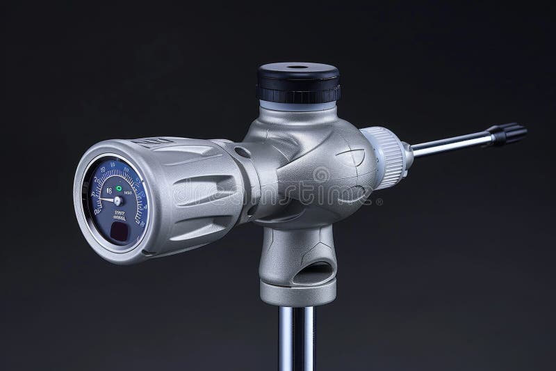 Anemometer Wind Speed Sensor Installed on a High Metal Pole Under a ...