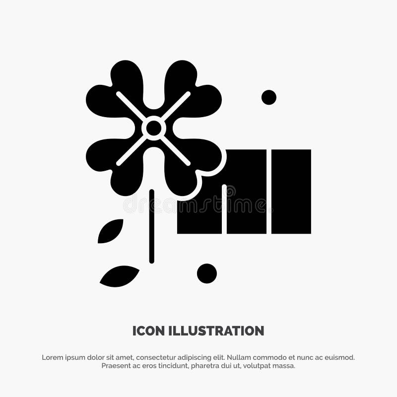 Anemone, Flower, Spring Flower Solid Glyph Icon Vector Stock Vector ...