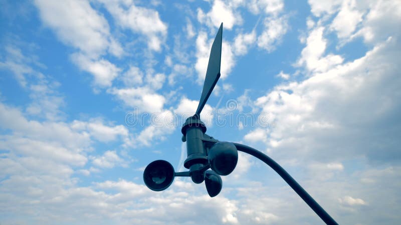 Wind Direction and Speed Devices on Top of Sailing Yacht Mast Stock ...